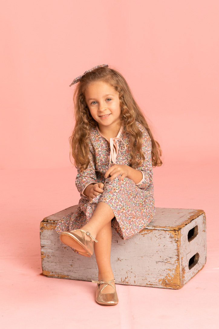 Girls Floral Dress in Pink – Kayley's Closet